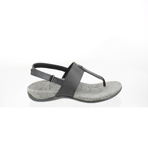Vionic | Shoes | Vionic Womens Tala Black Tstrap Sandals Size 65 Medium ...